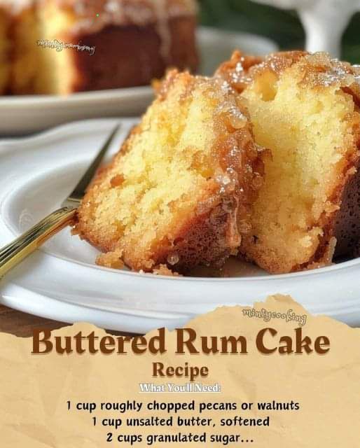 Buttered Rum Cake Recipe - Cooking Recipes