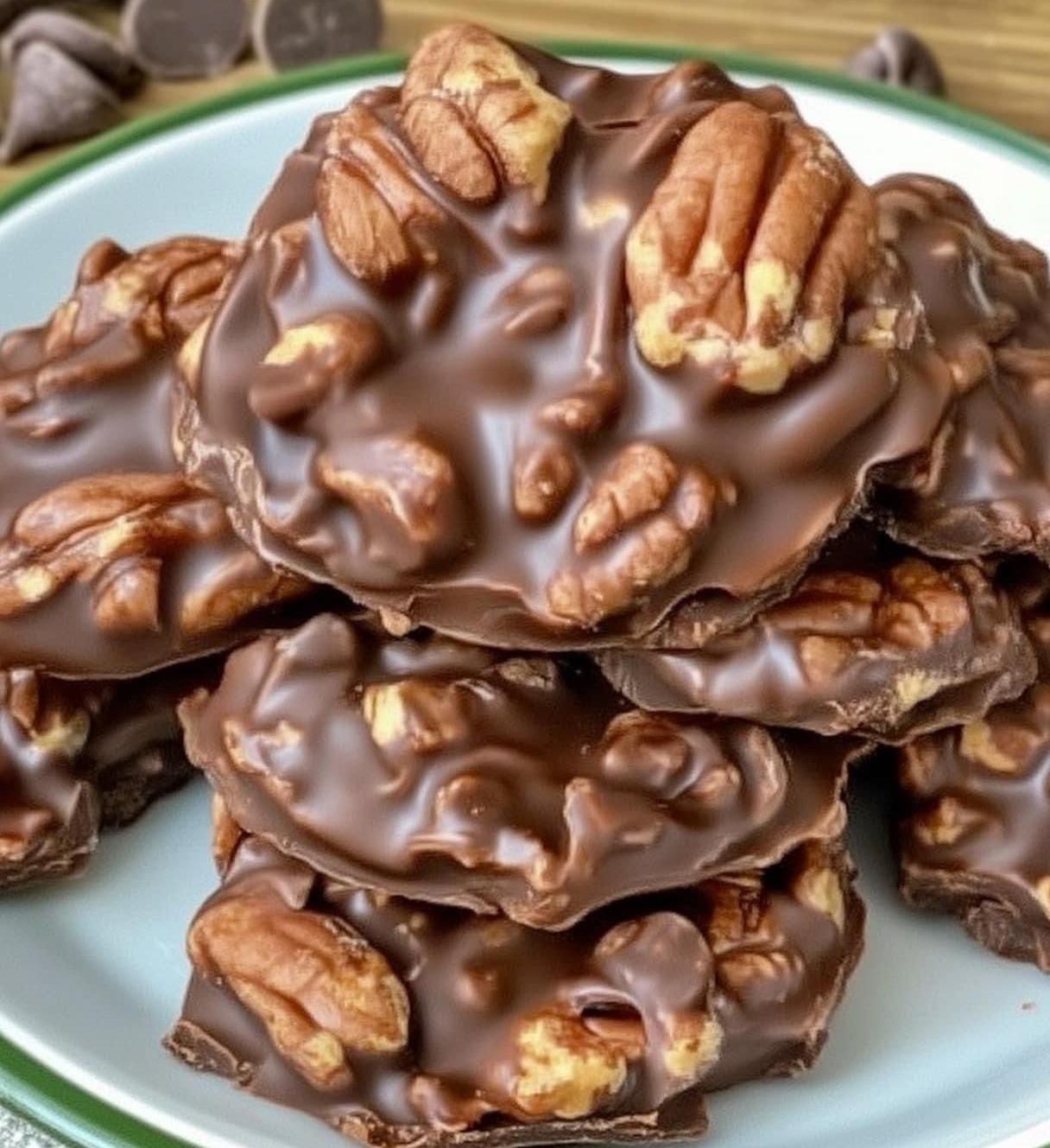 Chocolate Pecan Turtle Clusters Recipe - Cooking Recipes