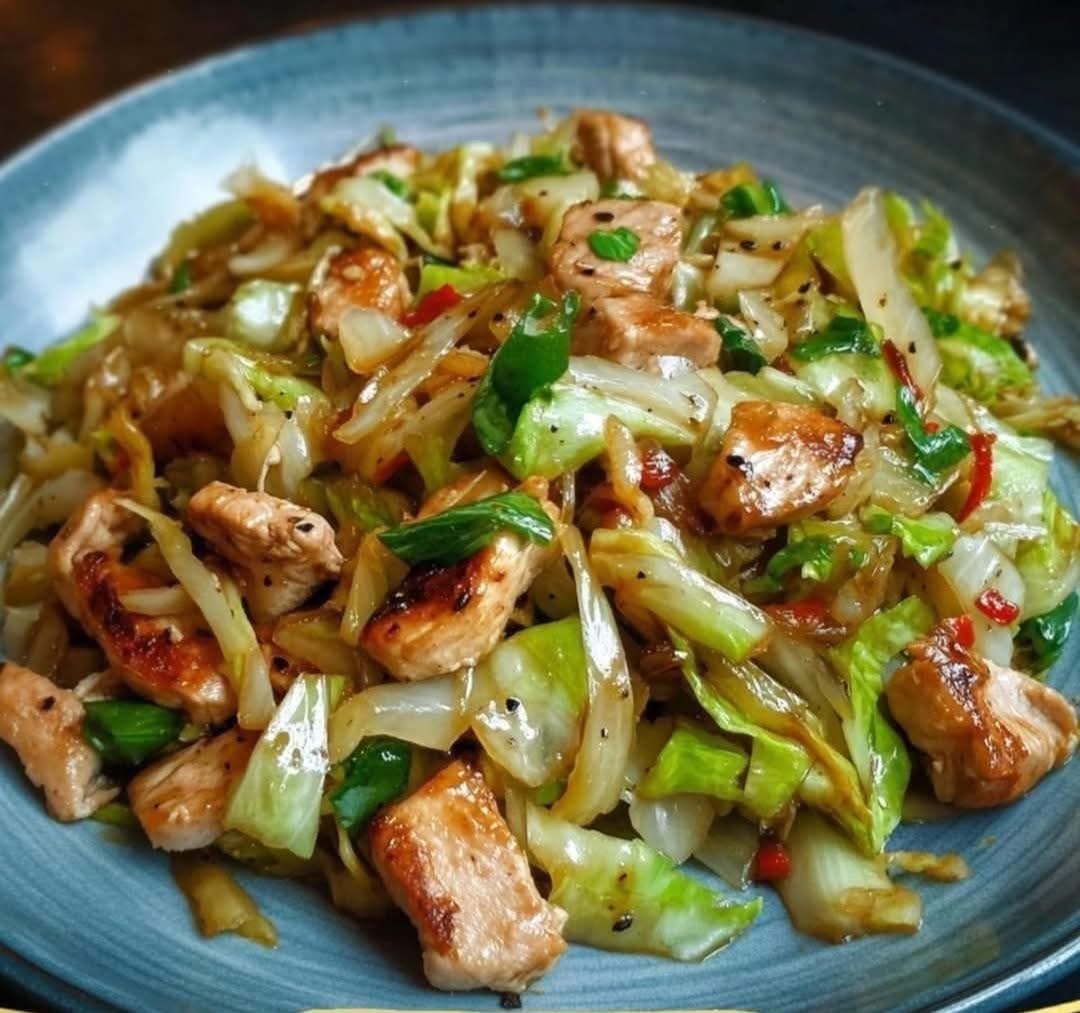 Chinese Chicken Cabbage Stir-Fry - Cooking Recipes