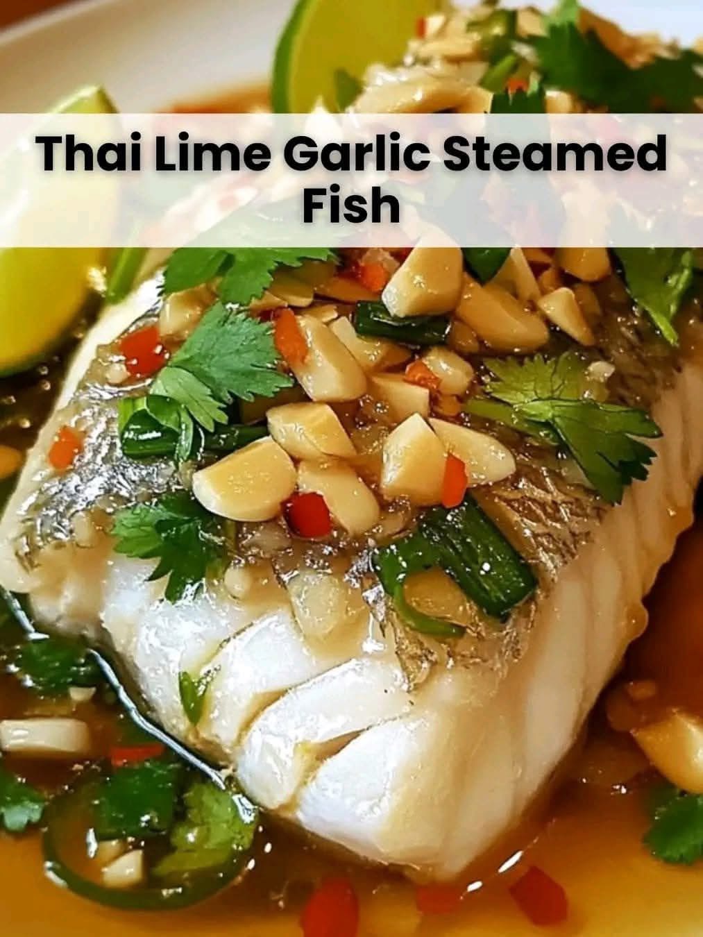 Thai Lime Garlic Steamed Fish - Cooking Recipes