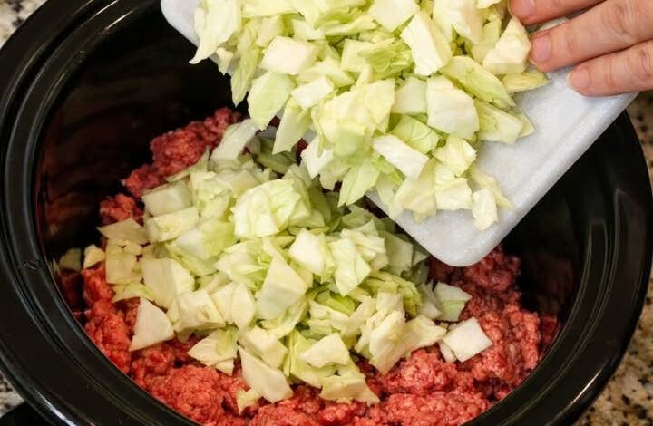 Slow Cooker Beef & Cabbage Stew - Cooking Recipes