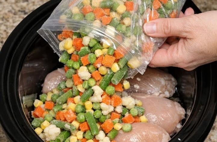 Slow Cooker Chicken and Mixed Vegetables - Cooking Recipes