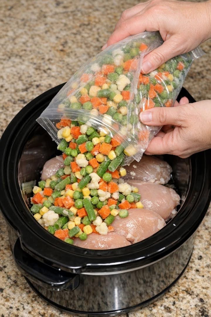 Slow Cooker Chicken and Mixed Vegetables - Cooking Recipes
