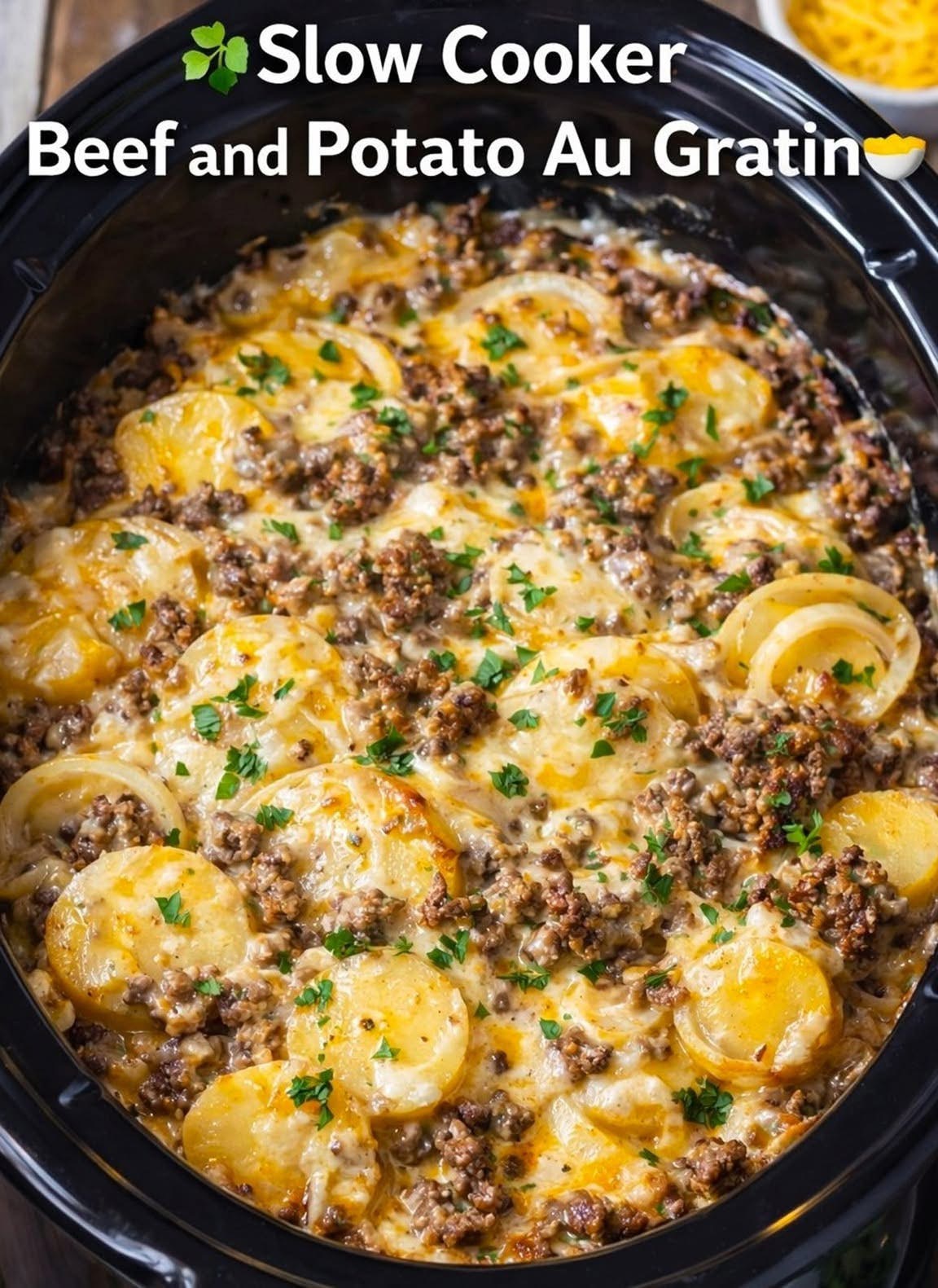 凜燎數 Slow Cooker Beef and Potato Au Gratin - Cooking Recipes
